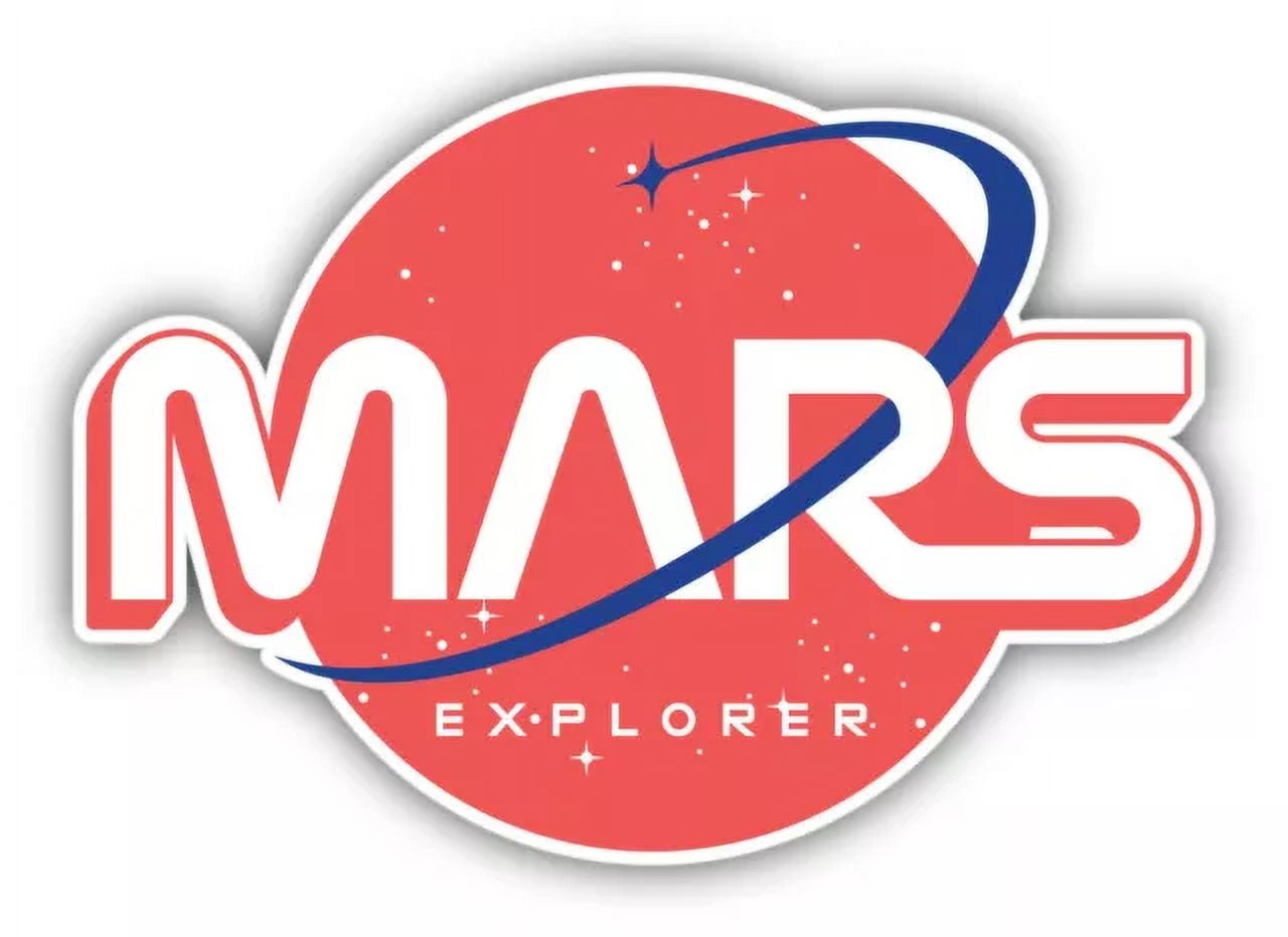 Mars Explorer Logo Sticker Phone Decal Water Bottle Stickers Car Decals ...