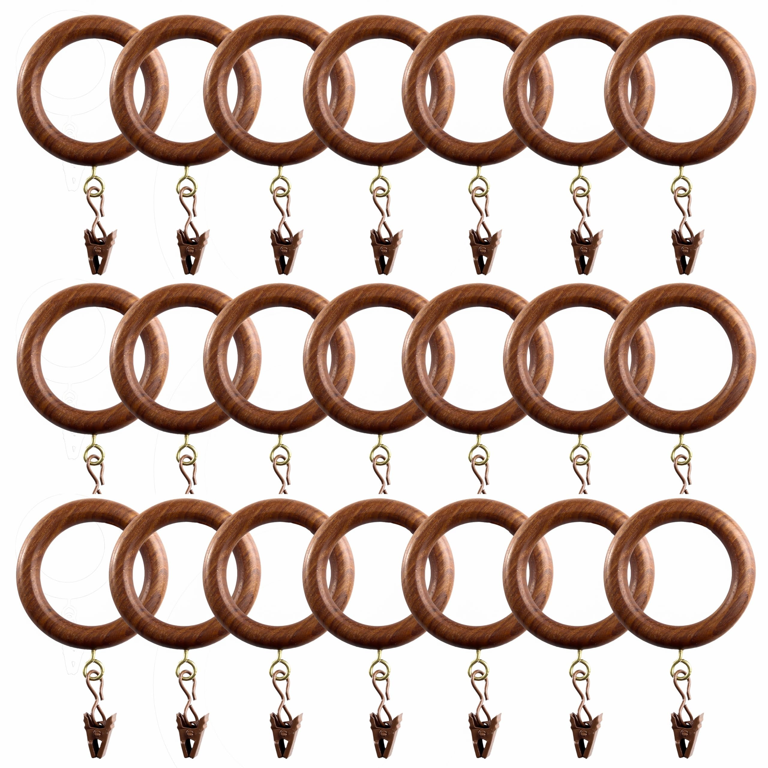 Mars Exports Handmade Wooden Drapery Rod Rings | Rosewood, Timeless ...