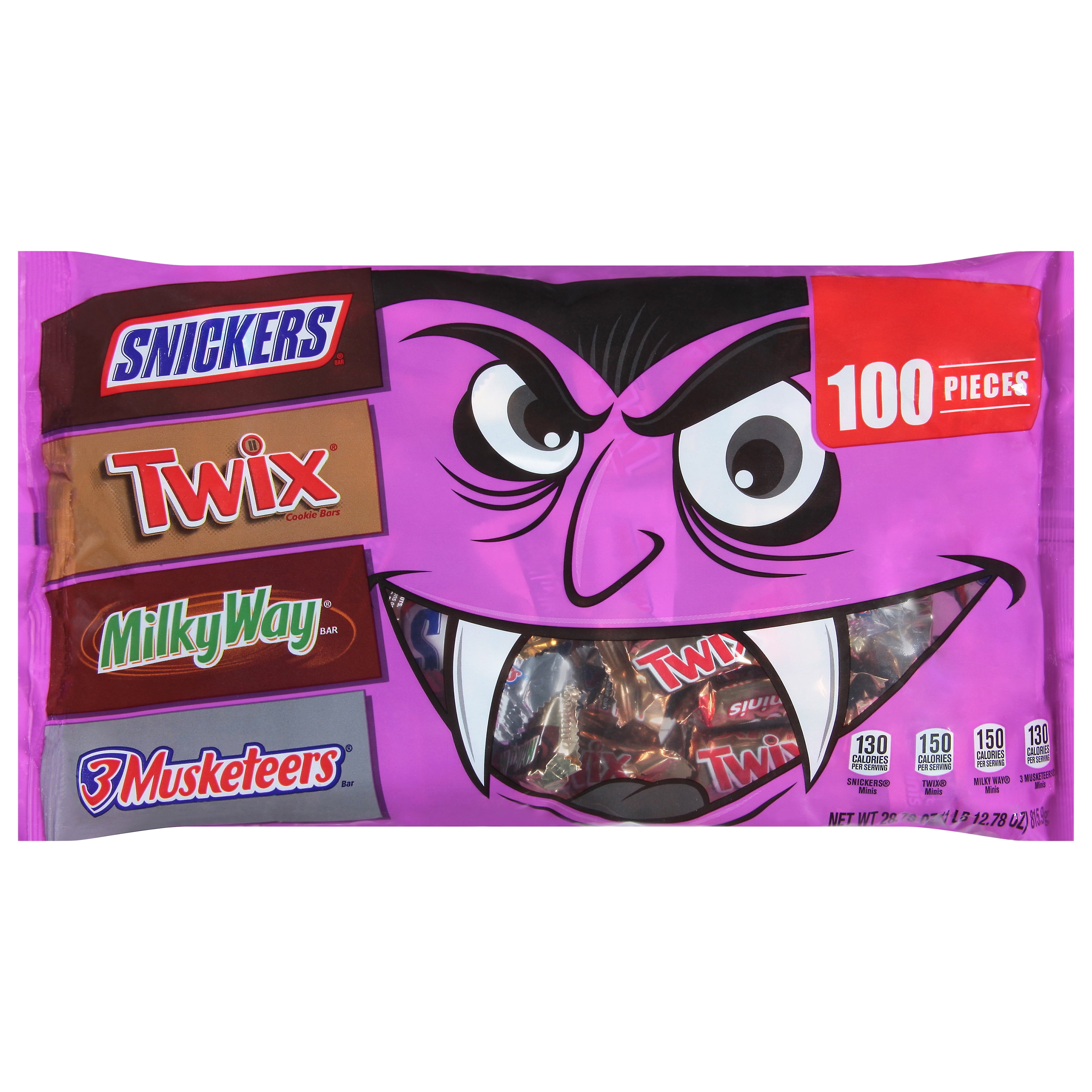Mars Halloween Chocolate Minis Assortment - Bag of 100 - Walmart.com