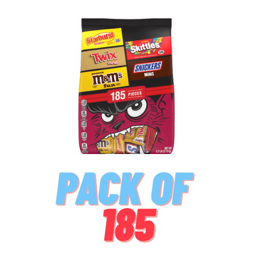 Mars Halloween Variety Pack Mini & Fun Size Candy, 185 Count – Assorted ...