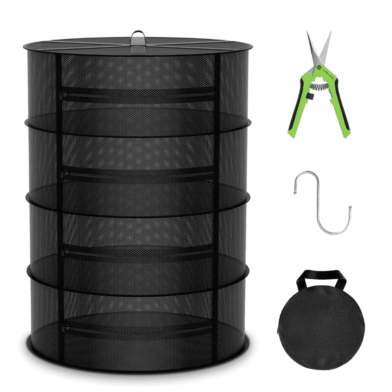 Mars Hydro 4-Layer Herbs Drying Net Folding Dry Rack Flowers Buds ...