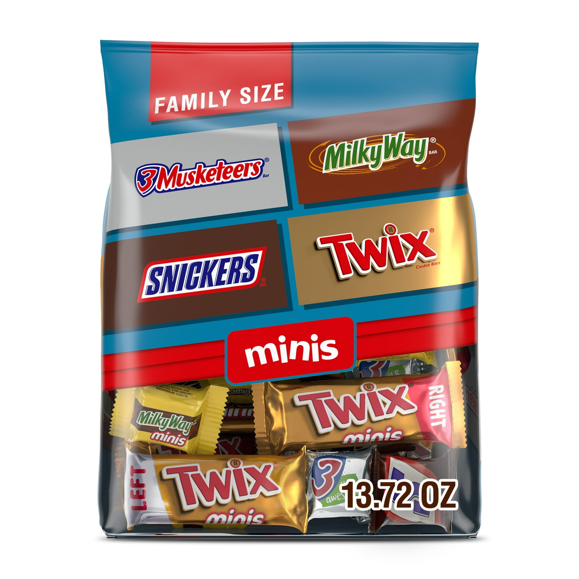 Mars Midnight Minis Size Candy Bars Variety Mix Family Size Bag 13.72 oz - Walmart.com