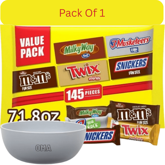 Mars Milk Chocolate Variety Pack Candy, 145 Count Assorted Treats With ...