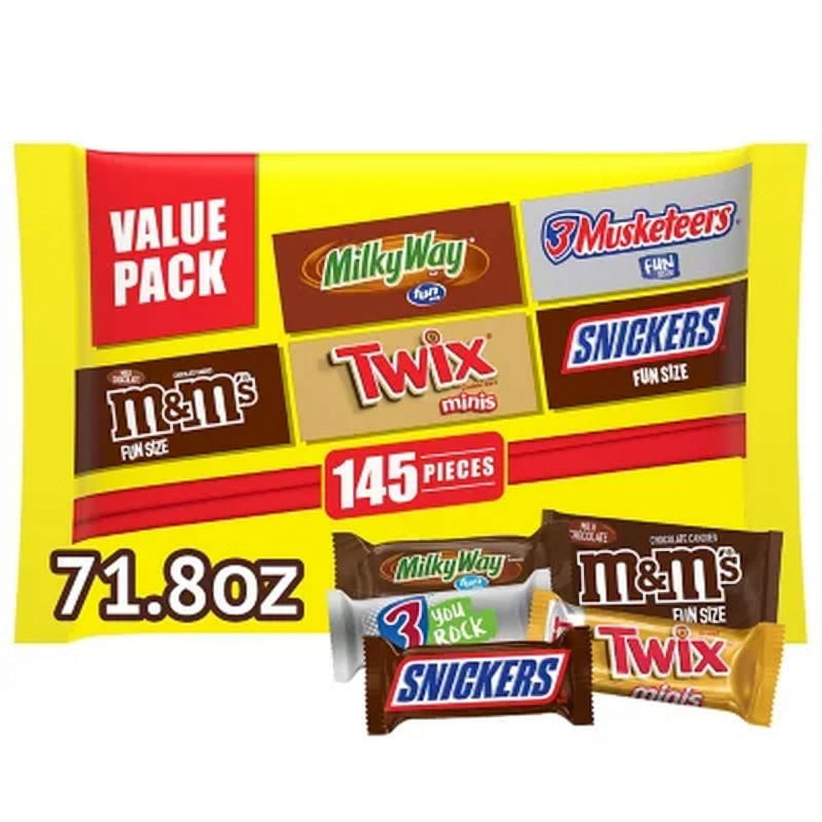 Mars Milk Chocolate Variety Pack, SNICKERS, TWIX, M&M'S, 3 MUSKETEERS ...