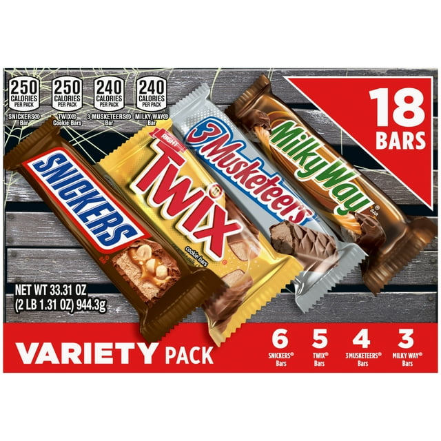 Halloween Candy Pack (18) - Chocolate gift baskets - Walmart Business ...