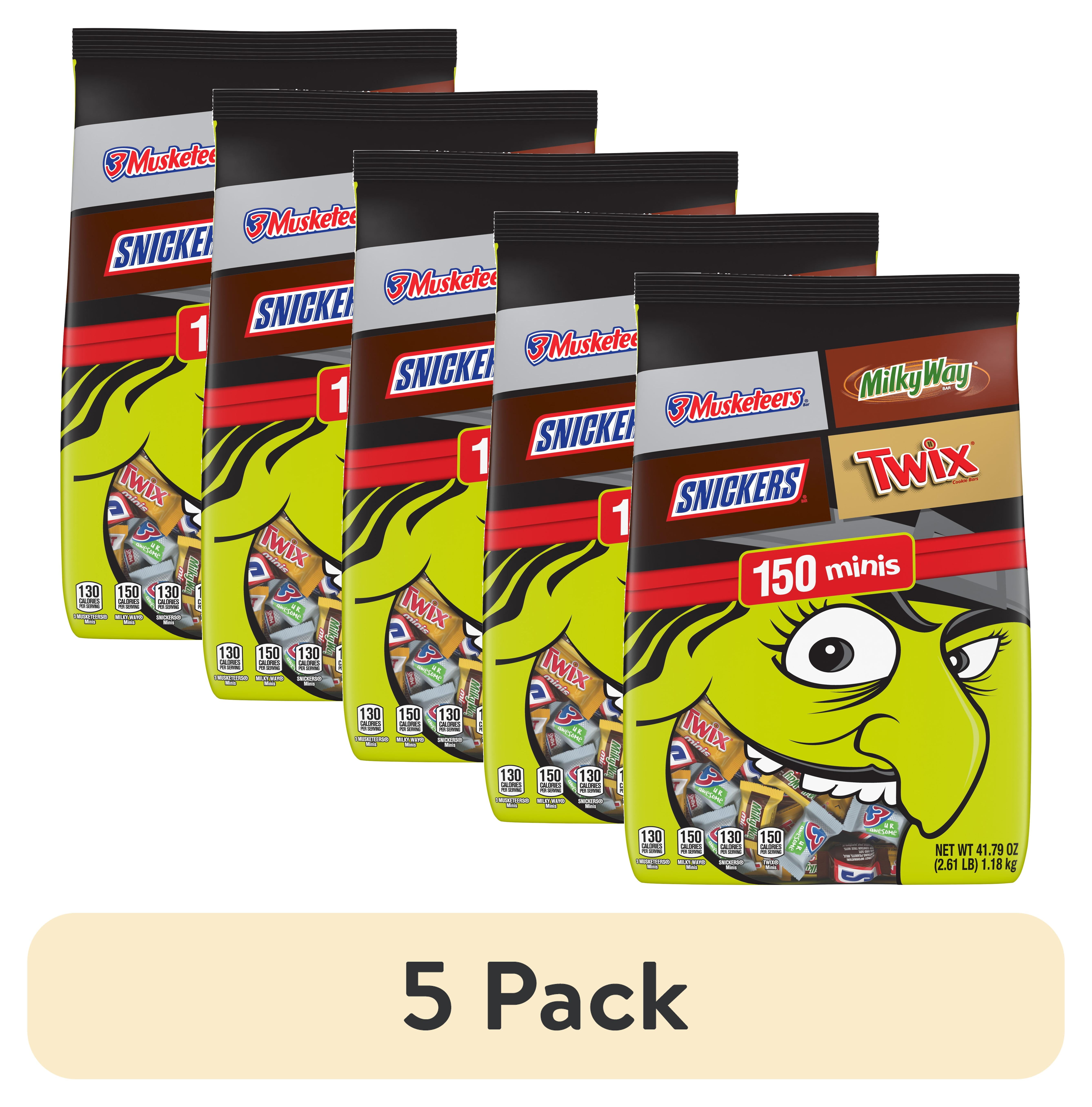 (5 pack) Mars Mixed Snickers, Twix, Milky Way & More Minis Halloween ...