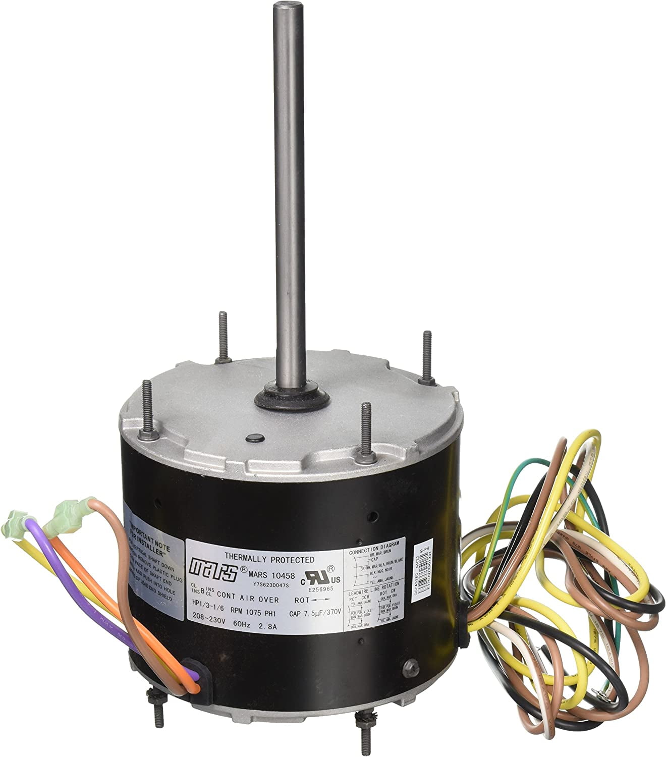 Mars - Motors & Armatures, Inc. Mars 3/4 Hp 208-230V Condenser Fan ...