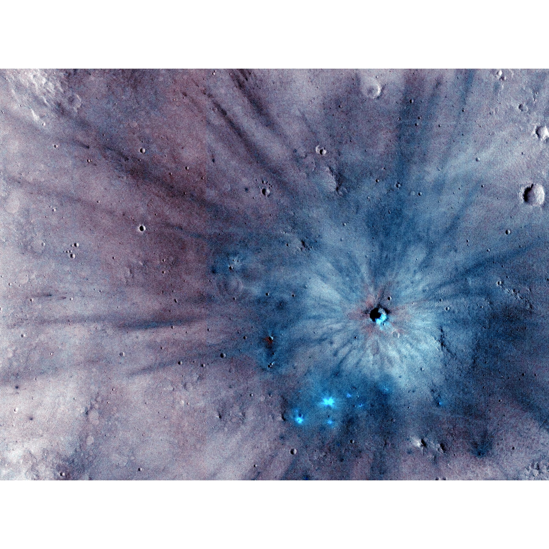 Mars Nasa Space Unlocking Impact Crater'S Clues Extra Large XL Wall Art ...
