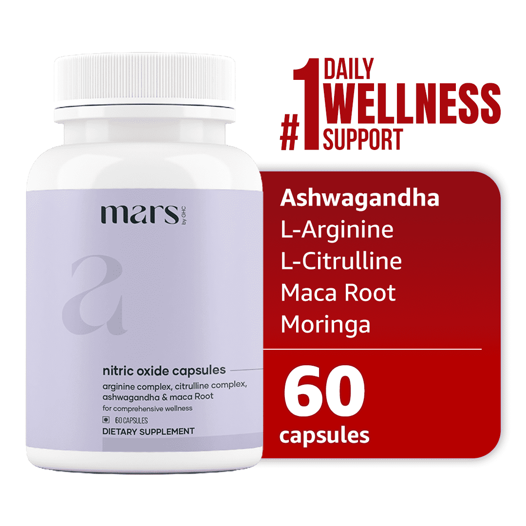 M&RS, Nitric Oxide Capsules, 60 Caps, Extra Strength L Arginine ...