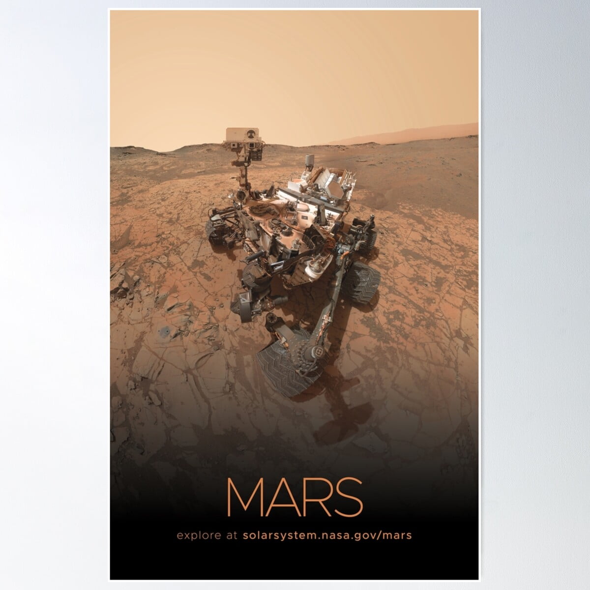 Mars Rover Poster - Explore Solar System By The National Aeronautics ...