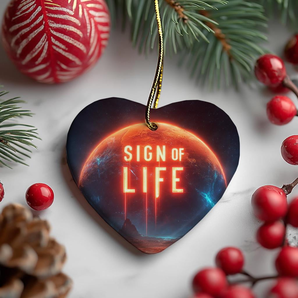 Mars Sci-Fi Christmas Ornament: Futuristic Space Art Keepsake - Walmart.com