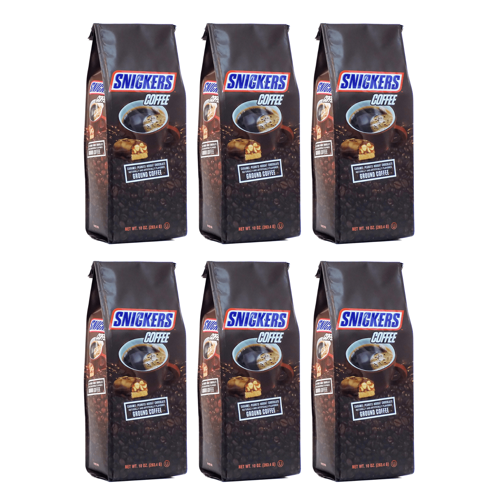 Snickers Coffee, Caramel, Peanuts, Nougat, Chocolate Flavored Ground ...
