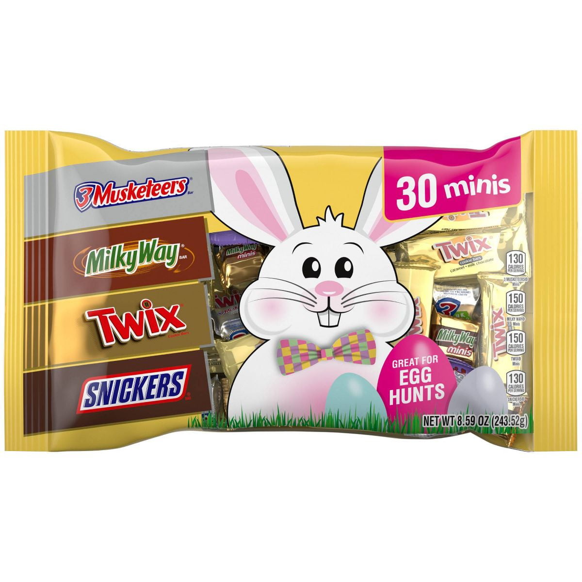 Mars Snickers, Twix, Milky Way 3 Musketeers Minis Milk Chocolate Candy ...