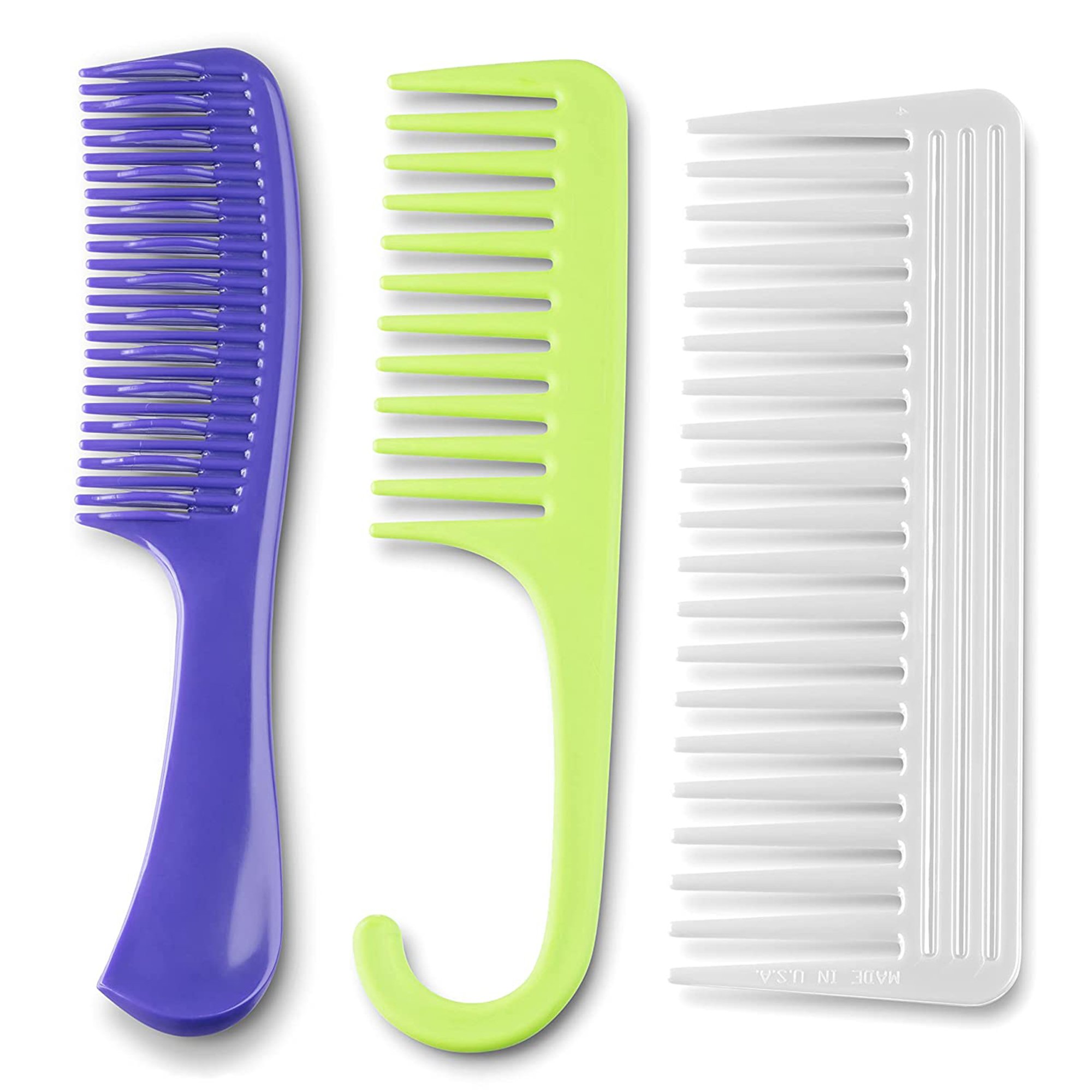 Mars Wellness 3 Piece Professional Detangling Shower Comb Set - USA ...