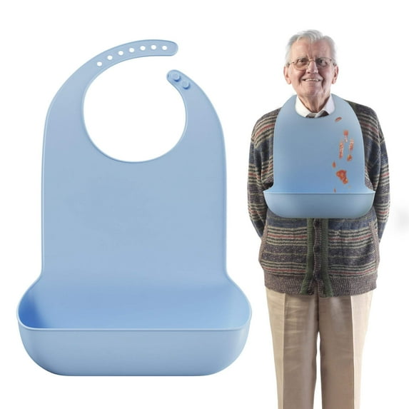 Mars Wellness Adult Bibs for Elderly - Comfortable and Easy to Clean ...