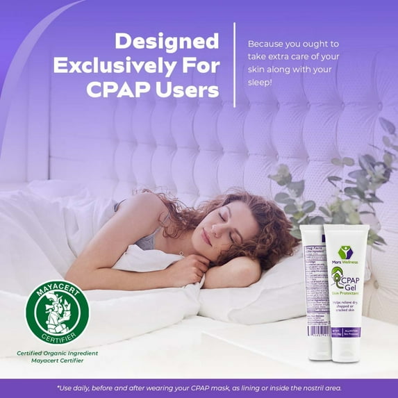 Mars Wellness CPAP Gel Skin Protectant 1Oz Before and After CPAP Mask ...