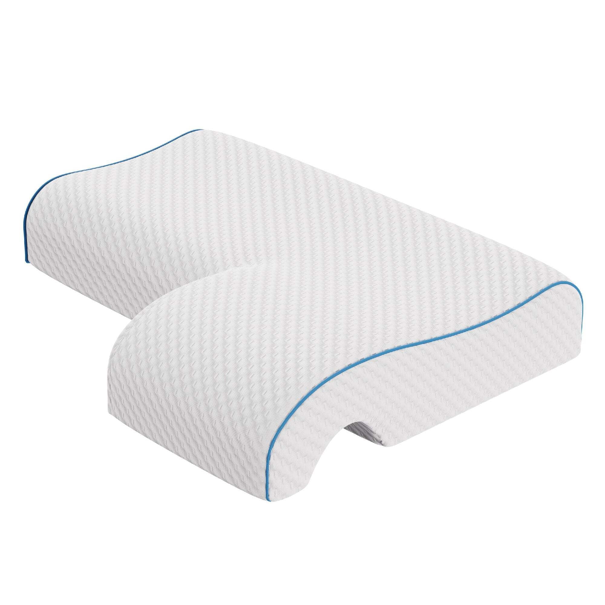 Mars Wellness Orthopedic Memory Foam Cuddle Pillow - Firm Cervical ...