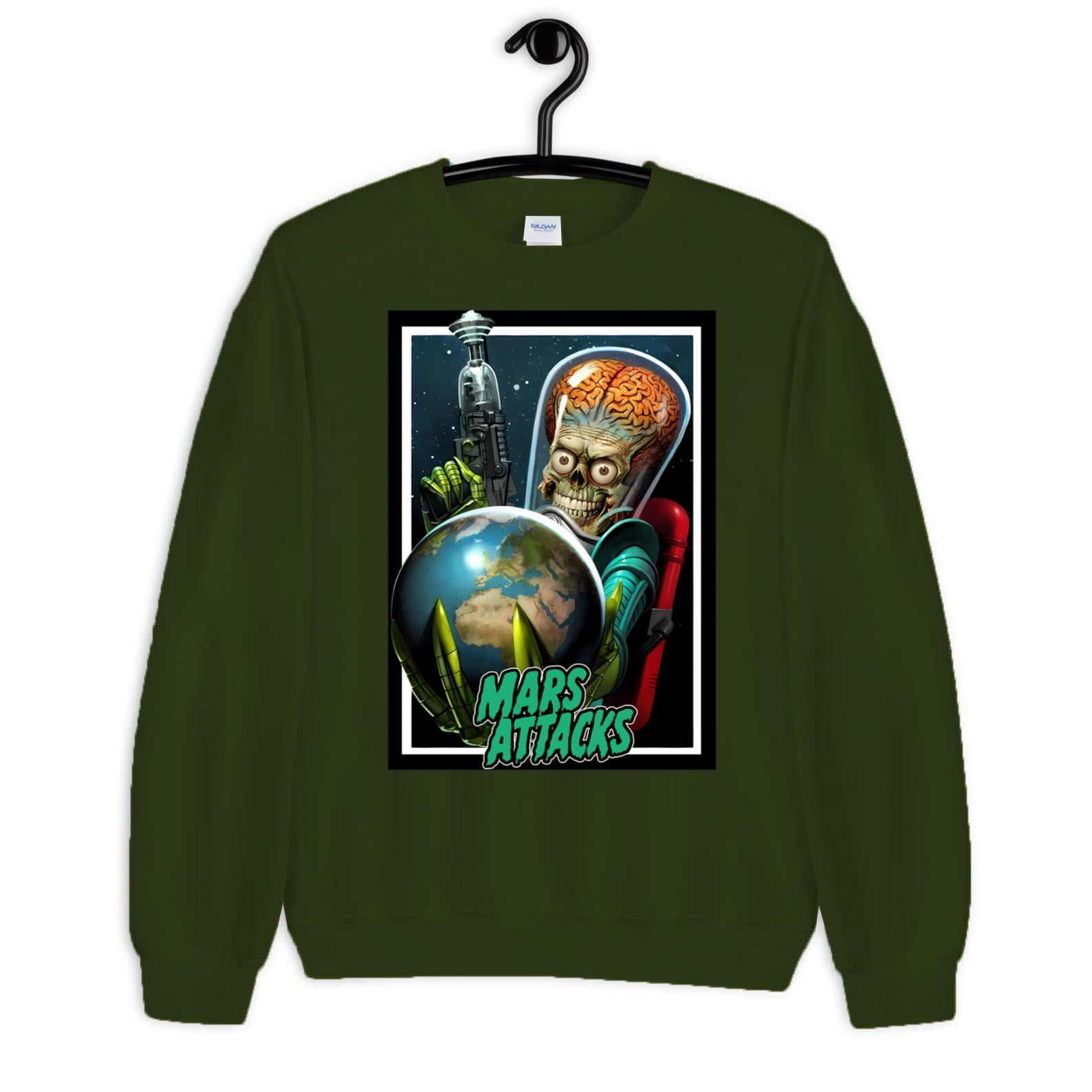 Mars attacks T-shirt Alien Movie Film 90s Retro Cool Funny World War ...