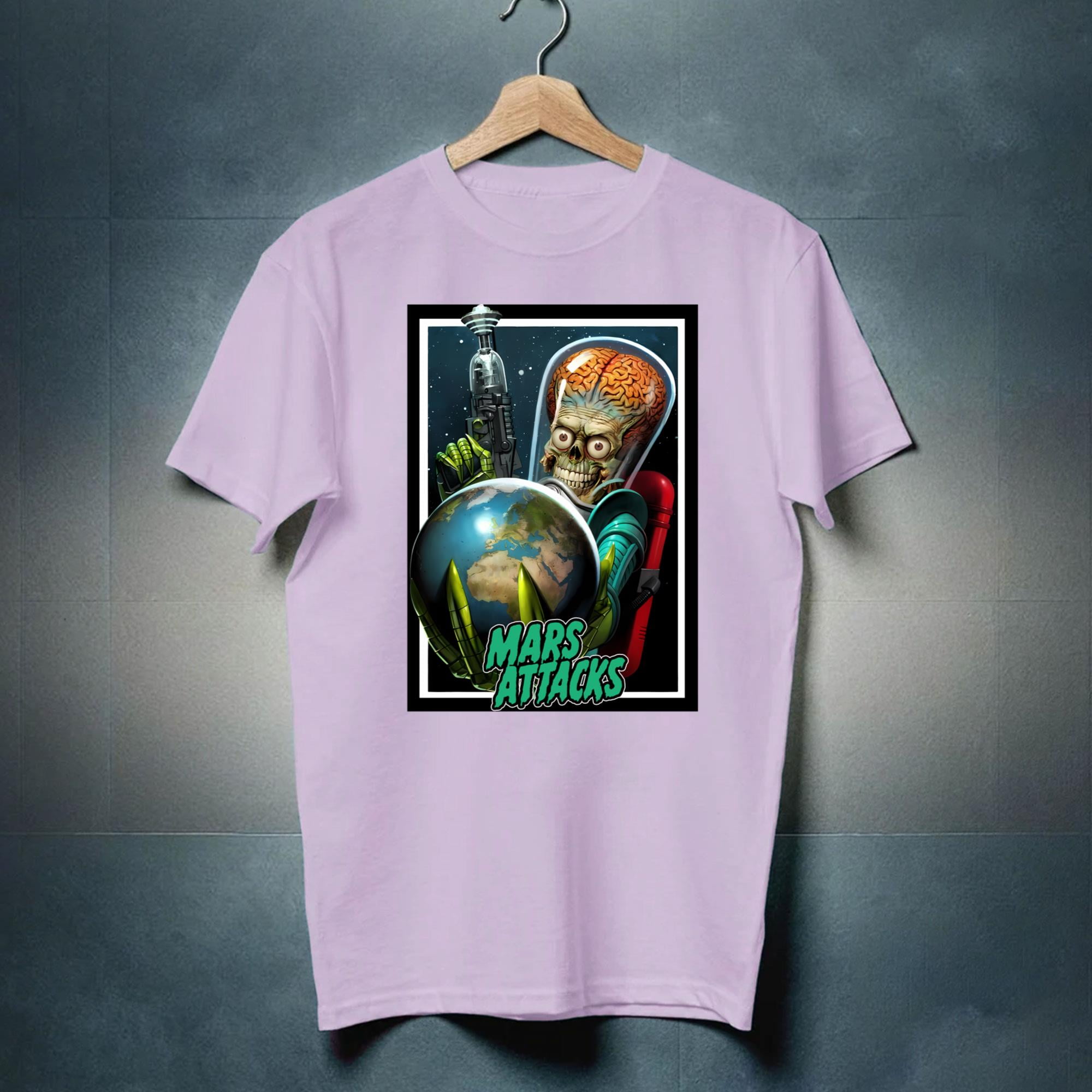 Mars attacks T-shirt Alien Movie Film 90s Retro Cool Funny World War ...