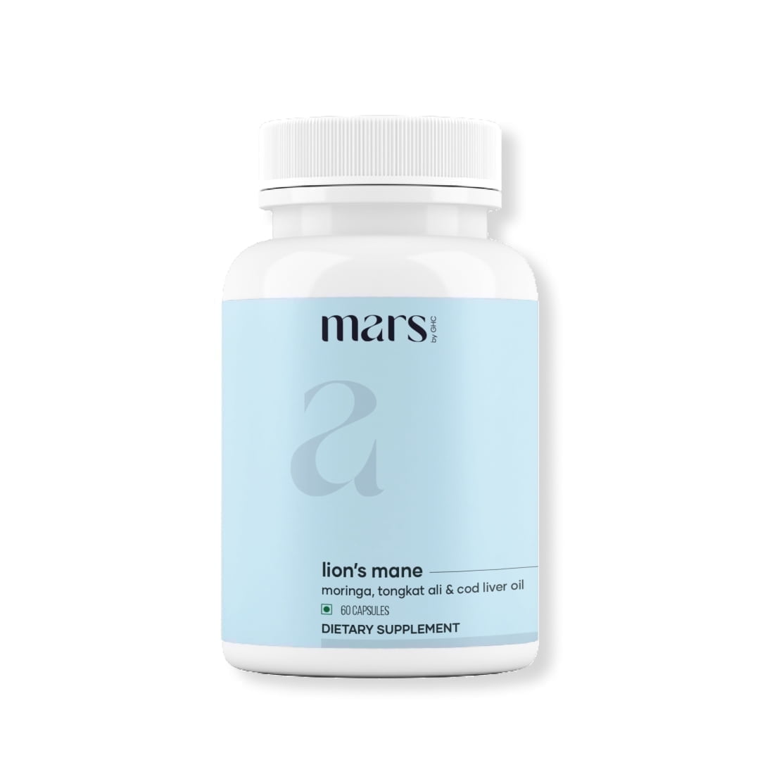 Mars by GHC Lion's Mane Mushroom Caps with Moringa, Tongkat Ali & Cod ...