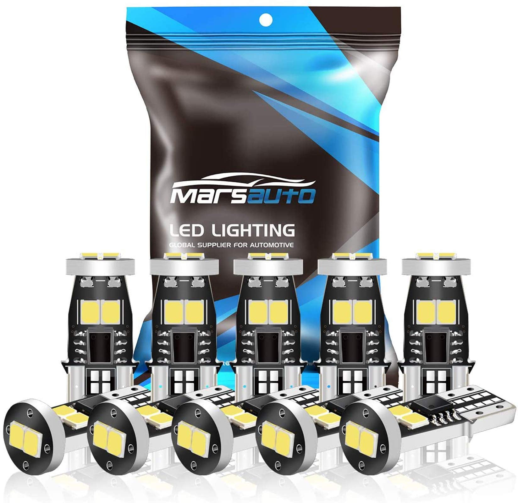 Marsauto 194 LED Bulbs T10 168 192 2825 W5W Replacement Bulbs for ...