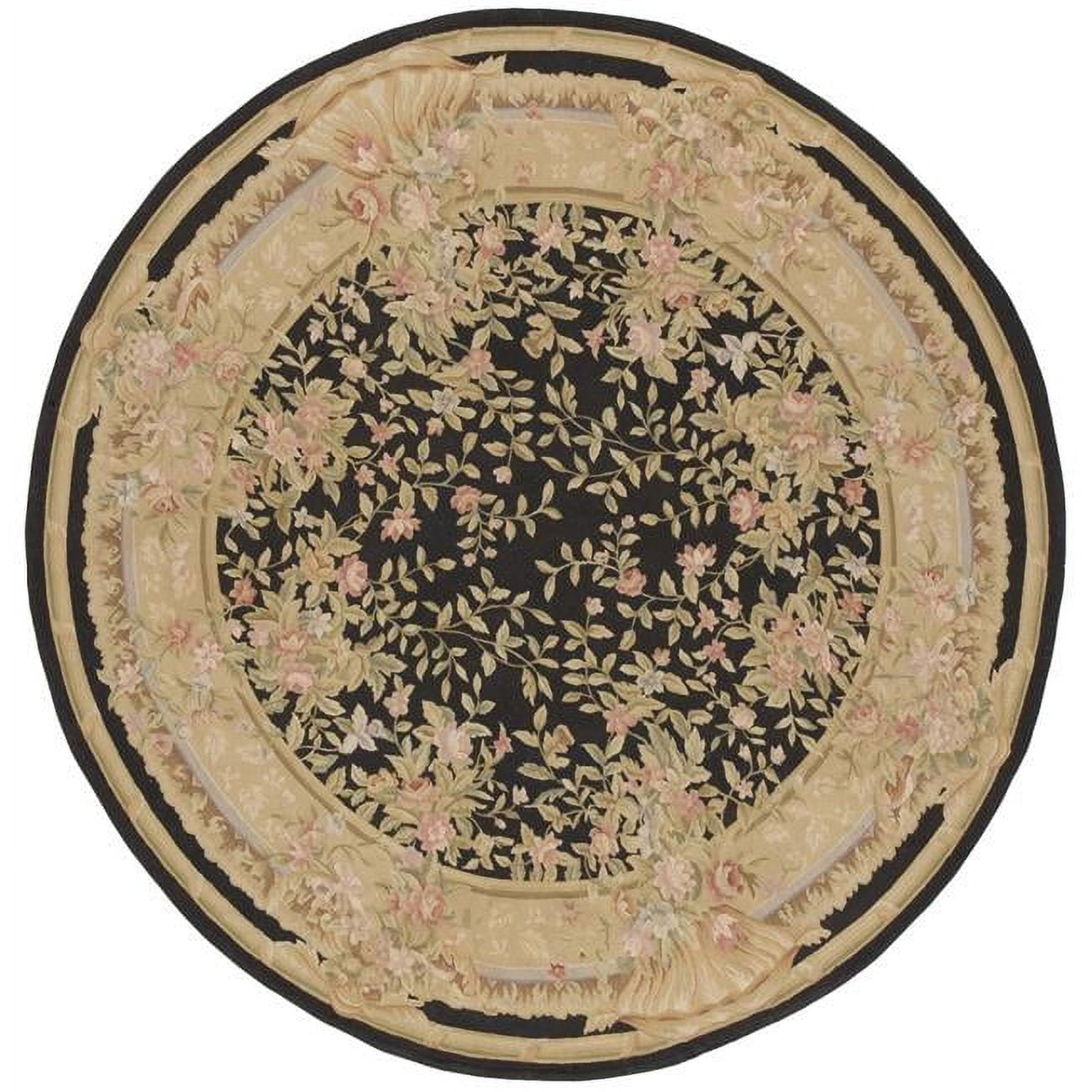 Marse Flat Woven Round Area Rug - Black - 10 x 10 ft. - Walmart.com
