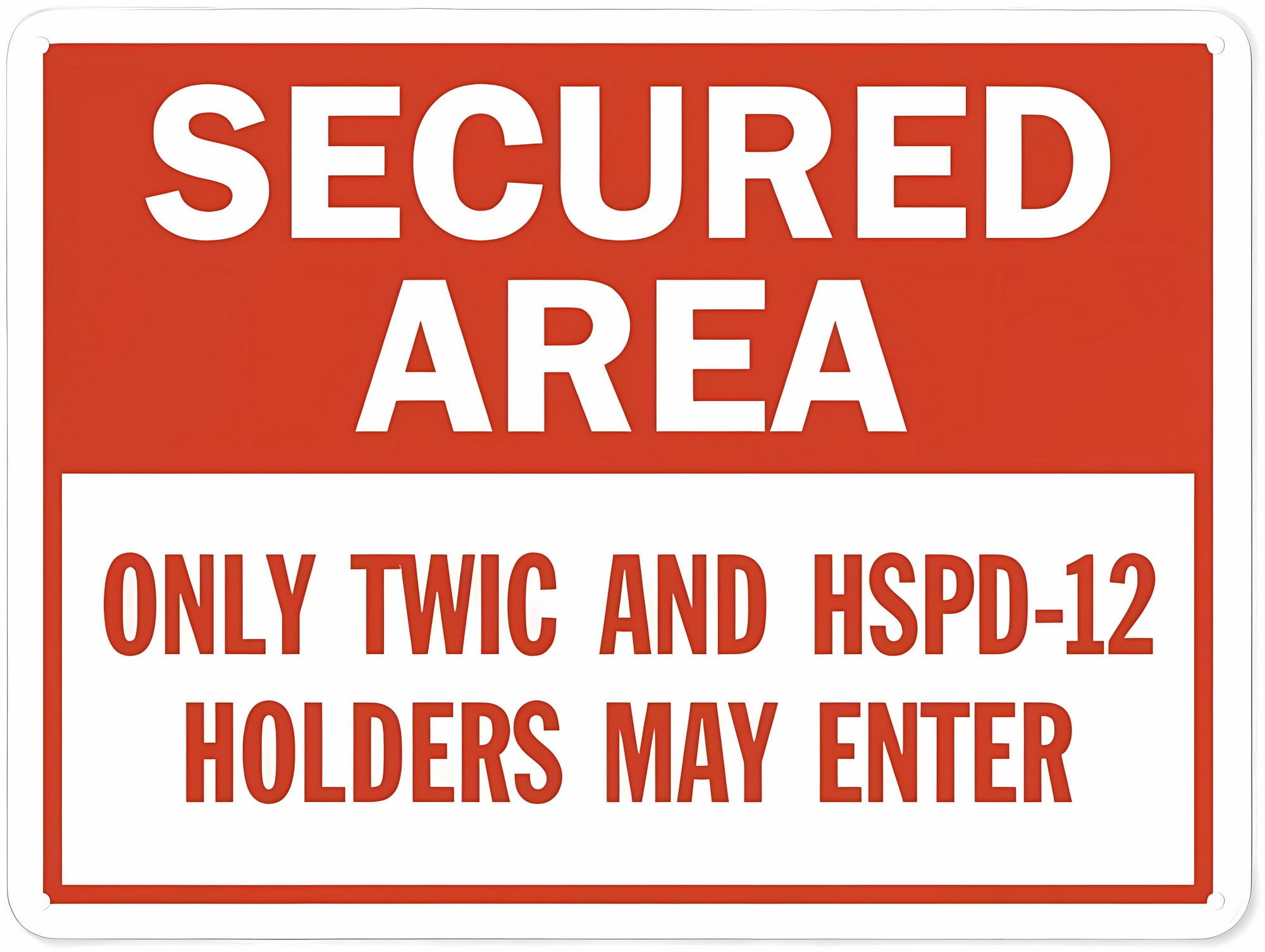 Marsec Maritime Secured Area Traffic Sign 8"x12" - Aluminum Safety Tin ...