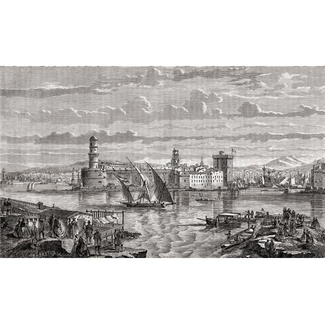 Marseilles, France During The 18th Century Engraved by Pibaraud After ...
