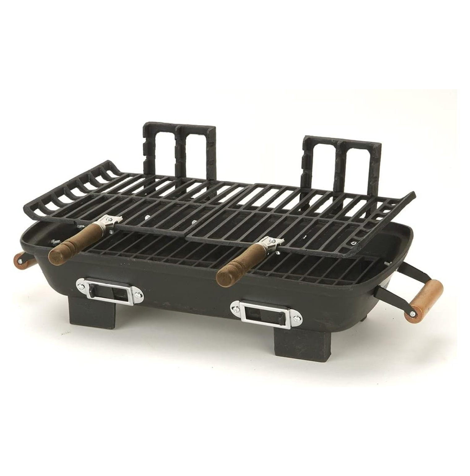 Marsh Allen 30052 Cast Iron Hibachi 10 by 18-Inch Charcoal Grill ...
