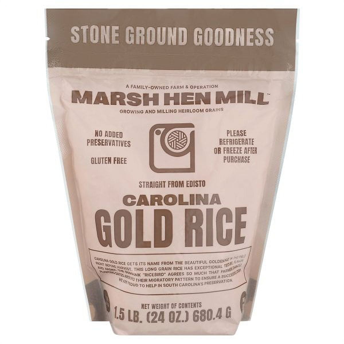 Marsh Hen Mill Carolina Gold Rice 24 oz with Aroma Flavor Texture ...