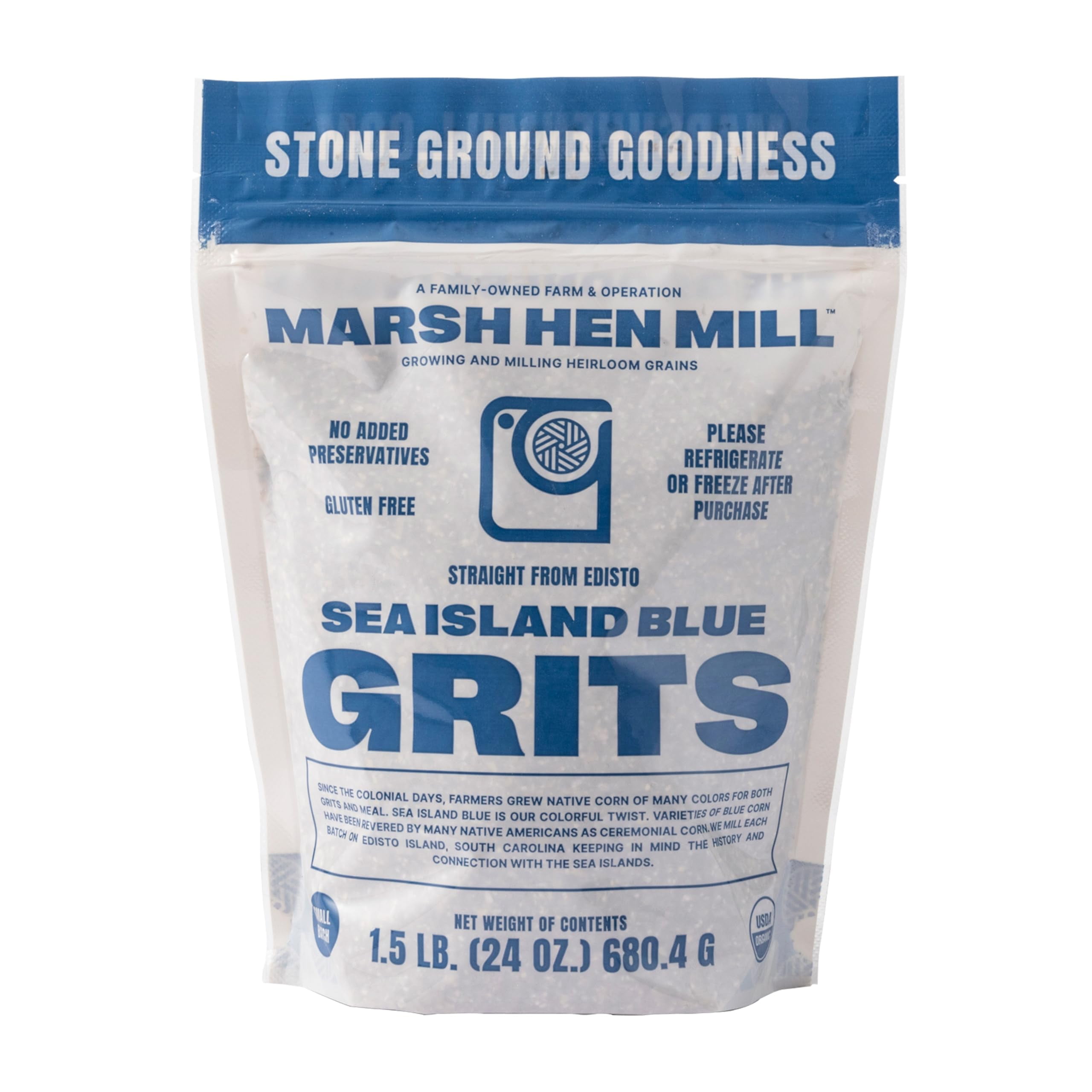 Marsh Hen Mill Sea IFF17 Island Blue Grits | Ground Grits | Gluten Free ...