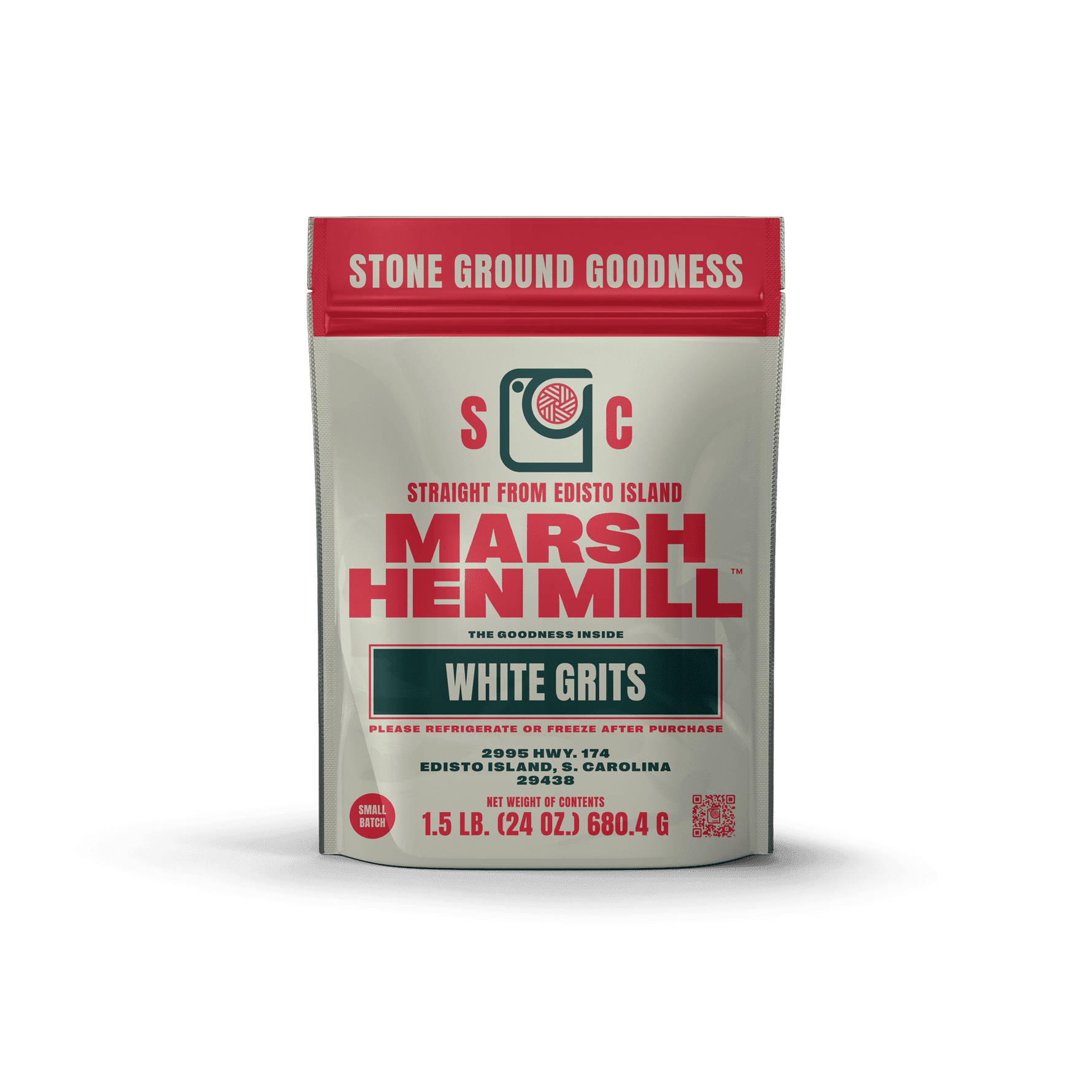 Marsh Hen Mill, Stone Ground White Grits, 1.5 lb, Edisto Island SC ...