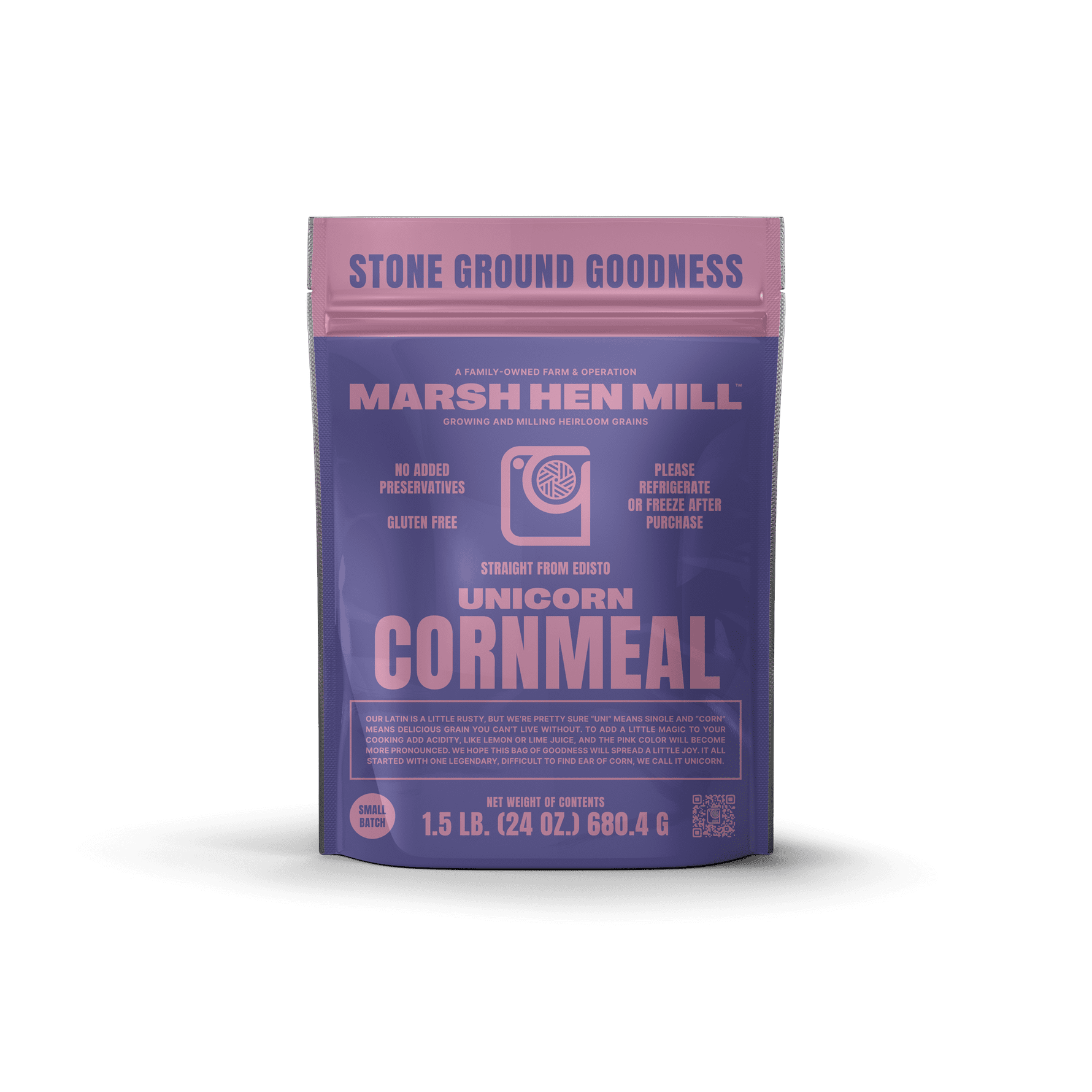 Marsh Hen Mill Stone Ground Unicorn Cornmeal, 1.5 lb (24 oz) - Walmart.com