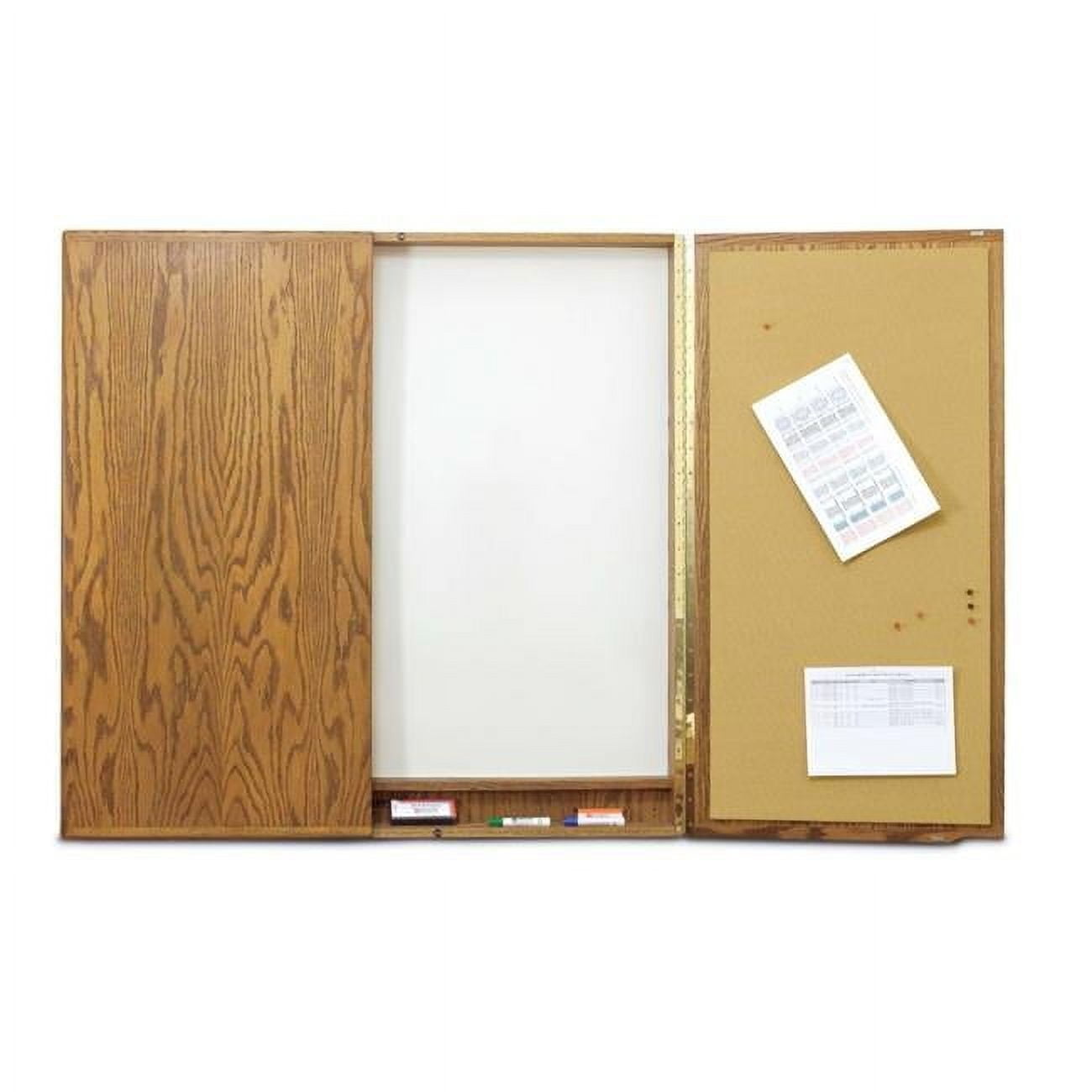 Marsh Industries 48 x 48 in. Cardinal Burlap Natural Oak Stain ...