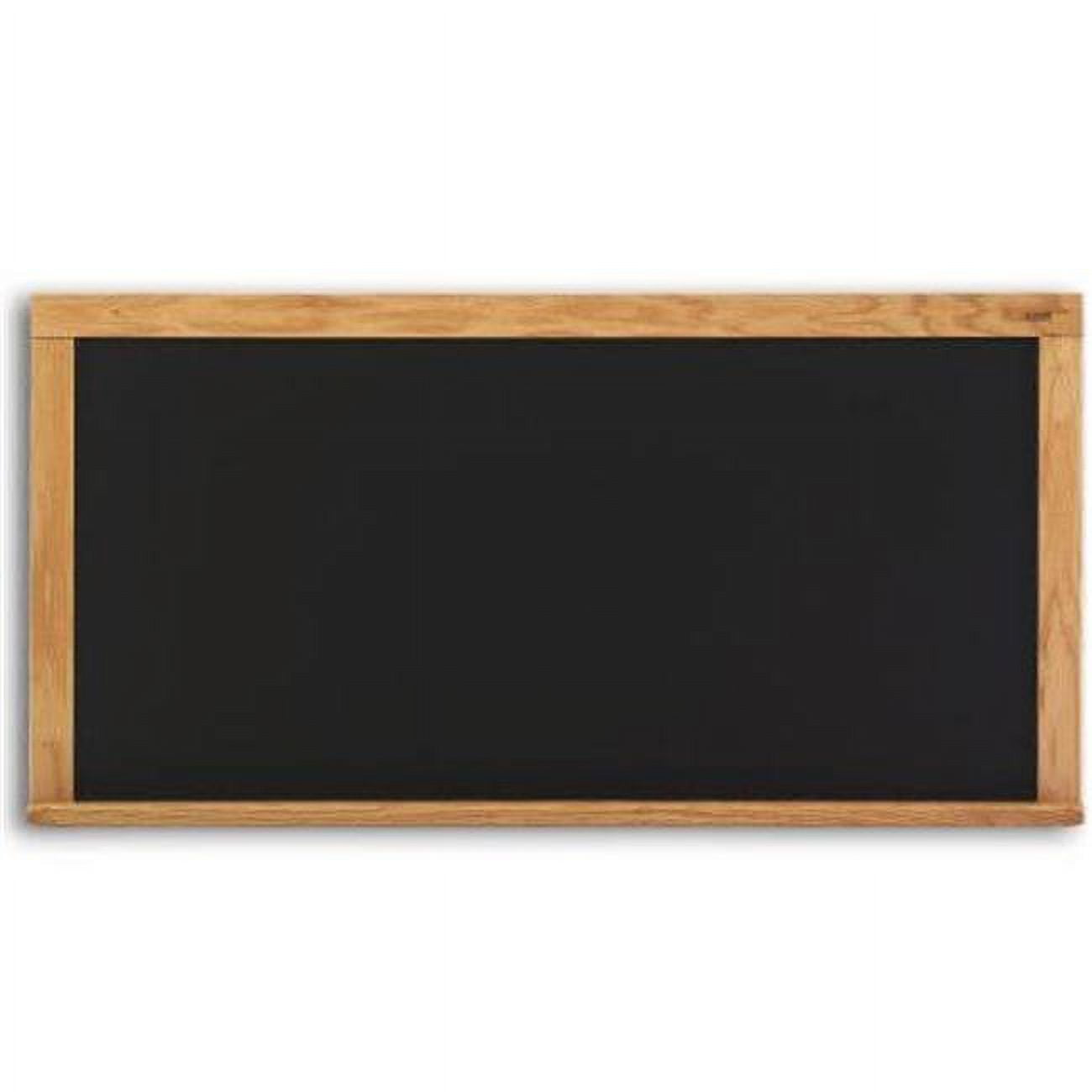 Marsh Industries PR508-7560-6501 60 x 96 Pro-Rite Porcelain Chalkboard with Red Oak Wood Trim ...
