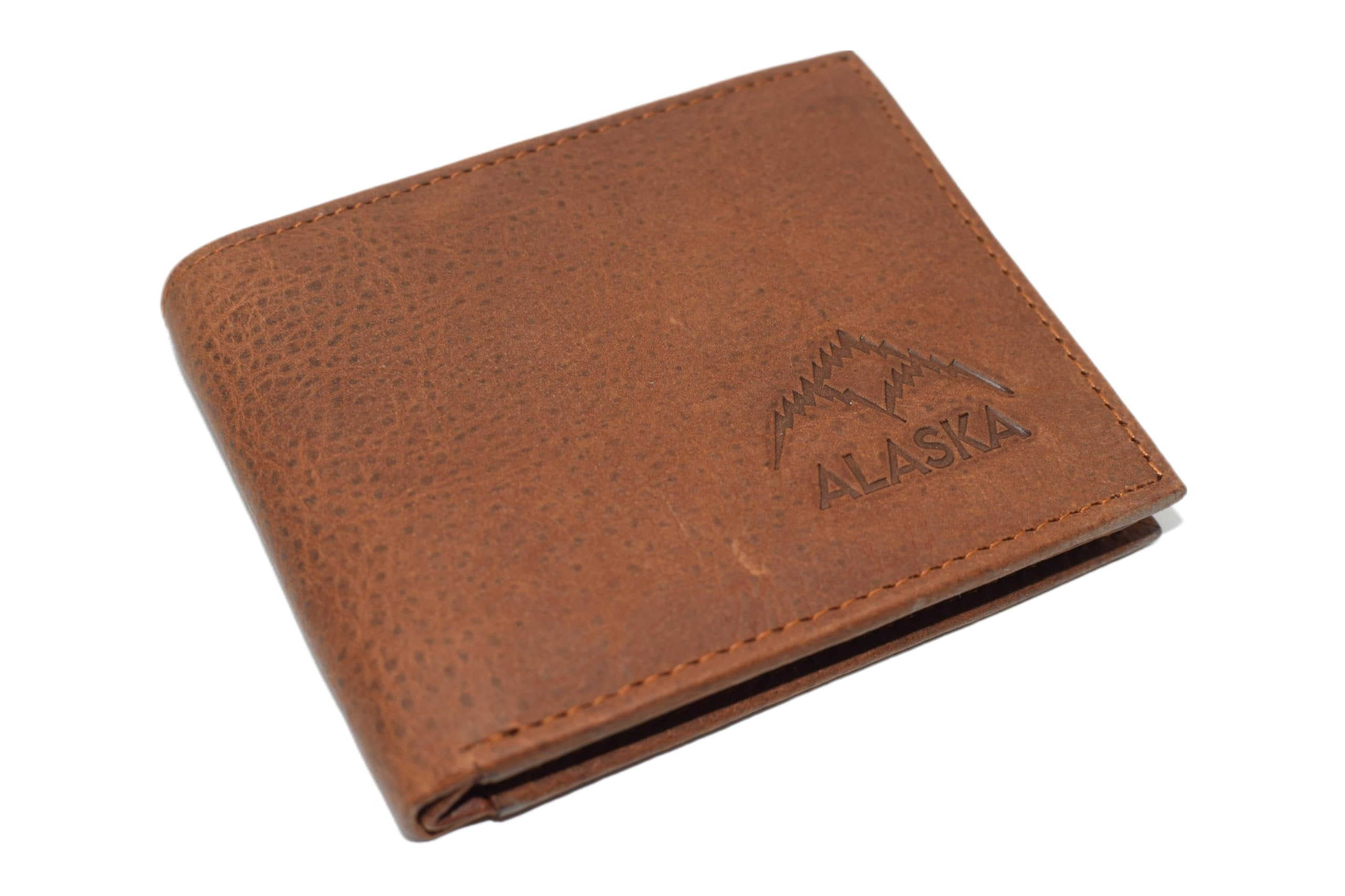 Marshal Alaska RFID Blocking Genuine Leather Bifold Trifold Wallet for ...