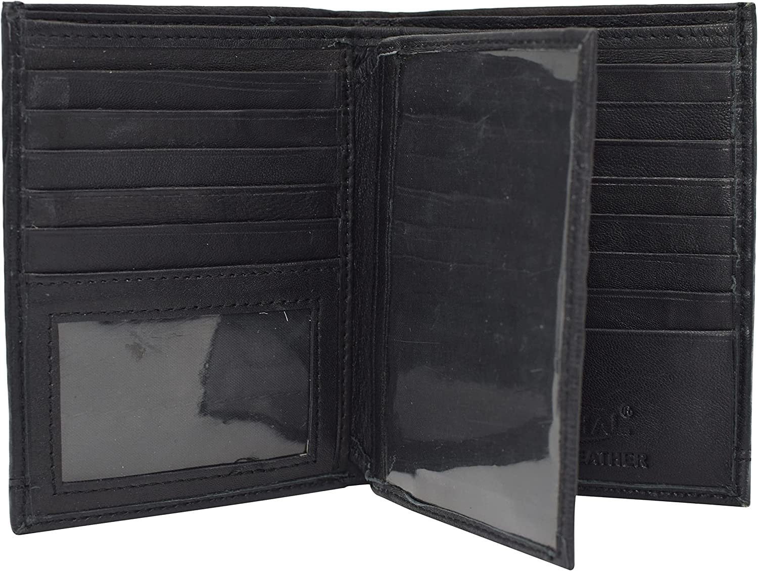 Marshal Bifold Leather RFID Blocking Wallet For Men & Women Genuine ...