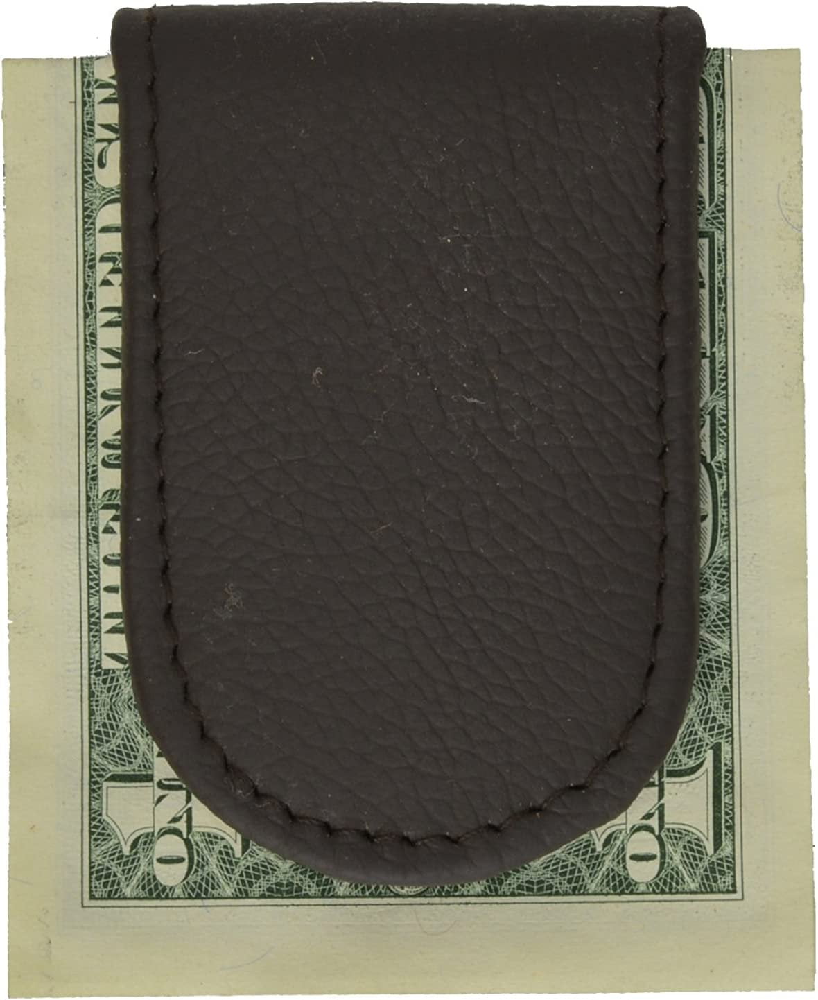 Marshal Genuine Leather Magnetic Money Clip Cash Holder - Walmart.com