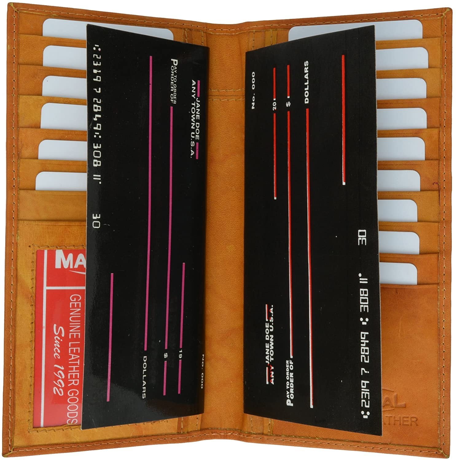 Marshal Ladies Checkbook Wallet and Credit card Holder with Id Window ...