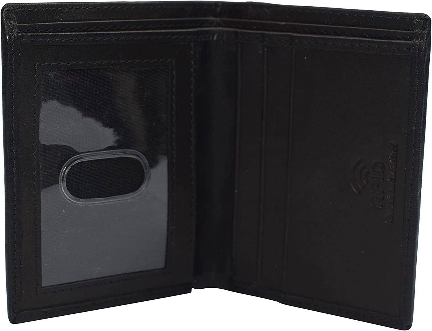 Marshal Slim Bifold Front Pocket Wallet 2 ID Window Credit Card Holder ...