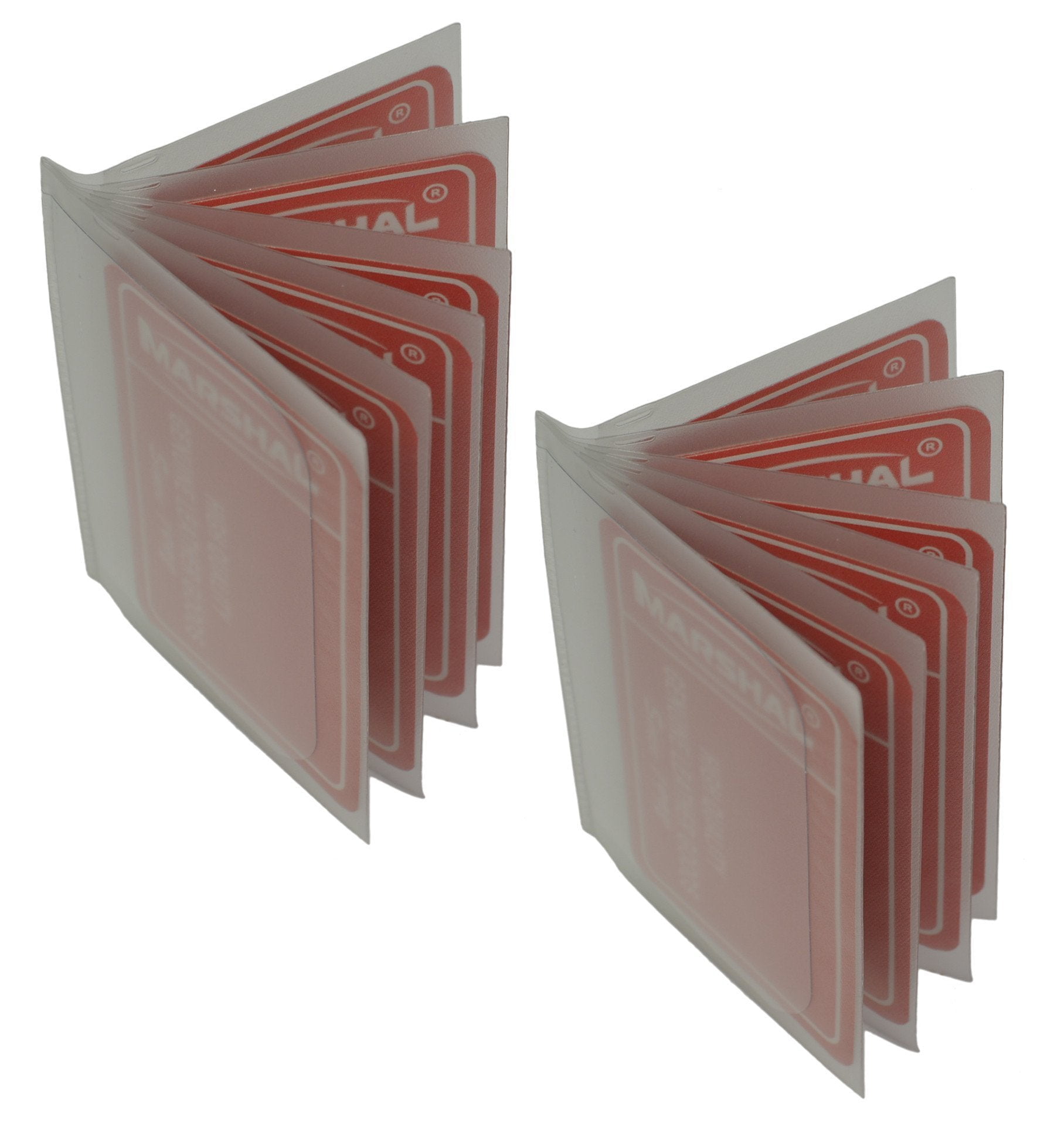 Marshal Wallet Set of 2 Plastic Wallet Inserts, 6 Page, Bifold Trifold ...