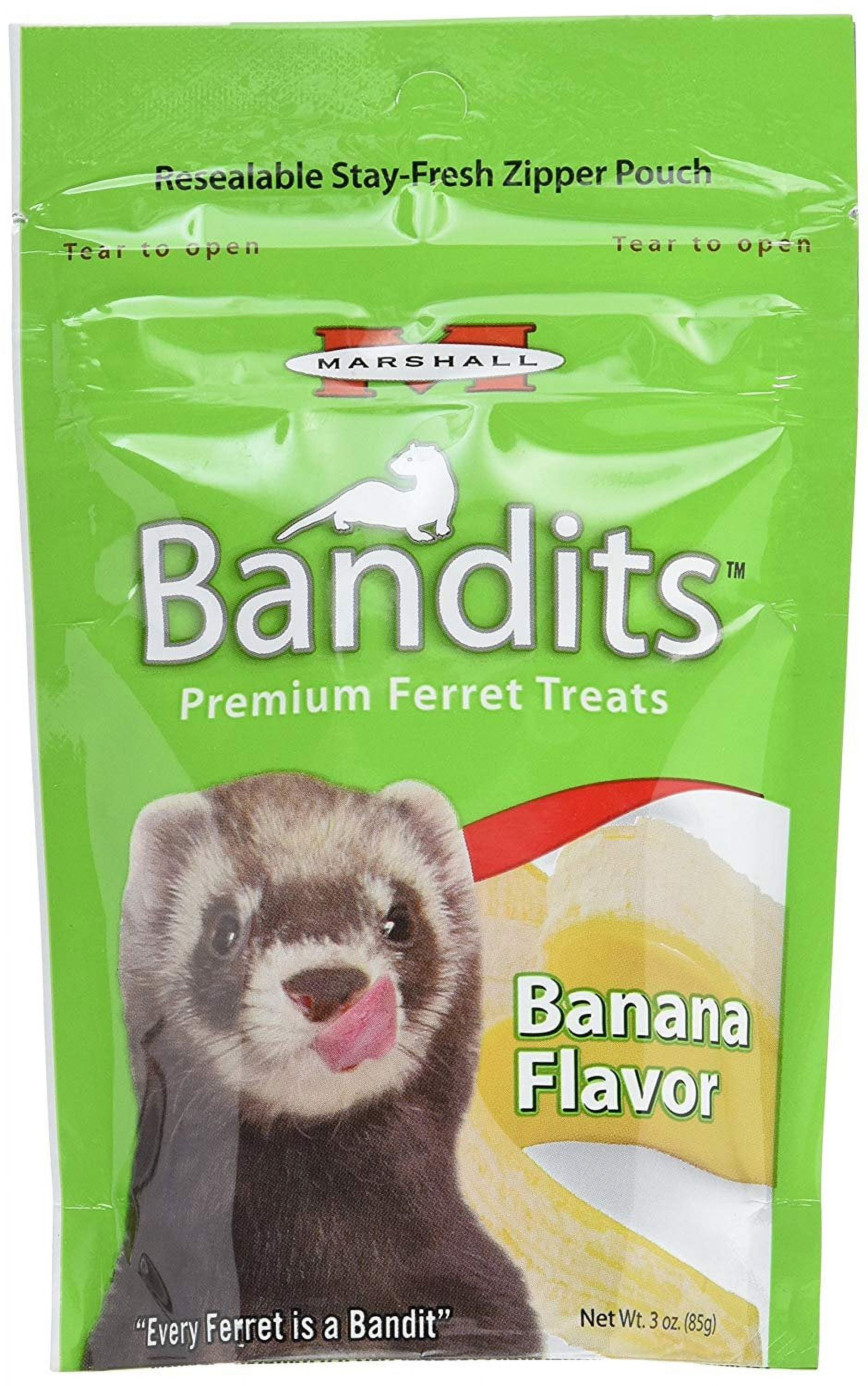 Marshall Bandits Ferret Treats, Banana Flavor 3 oz. - Walmart.com