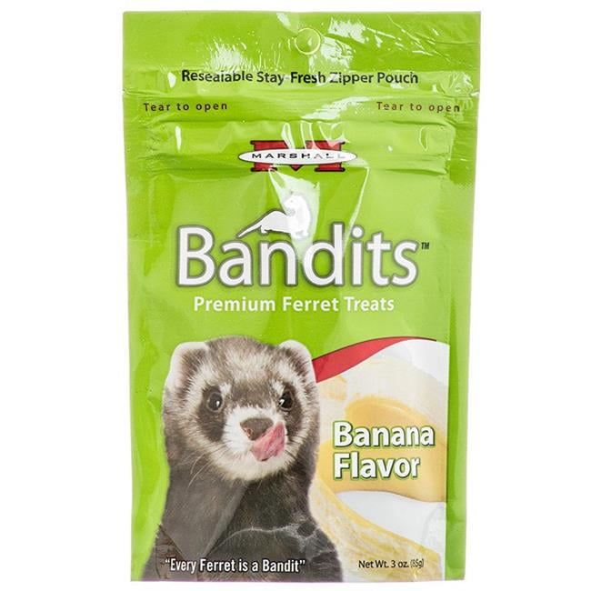 Marshall Bandits Premium Ferret Treats Banana Flavor - Walmart.com