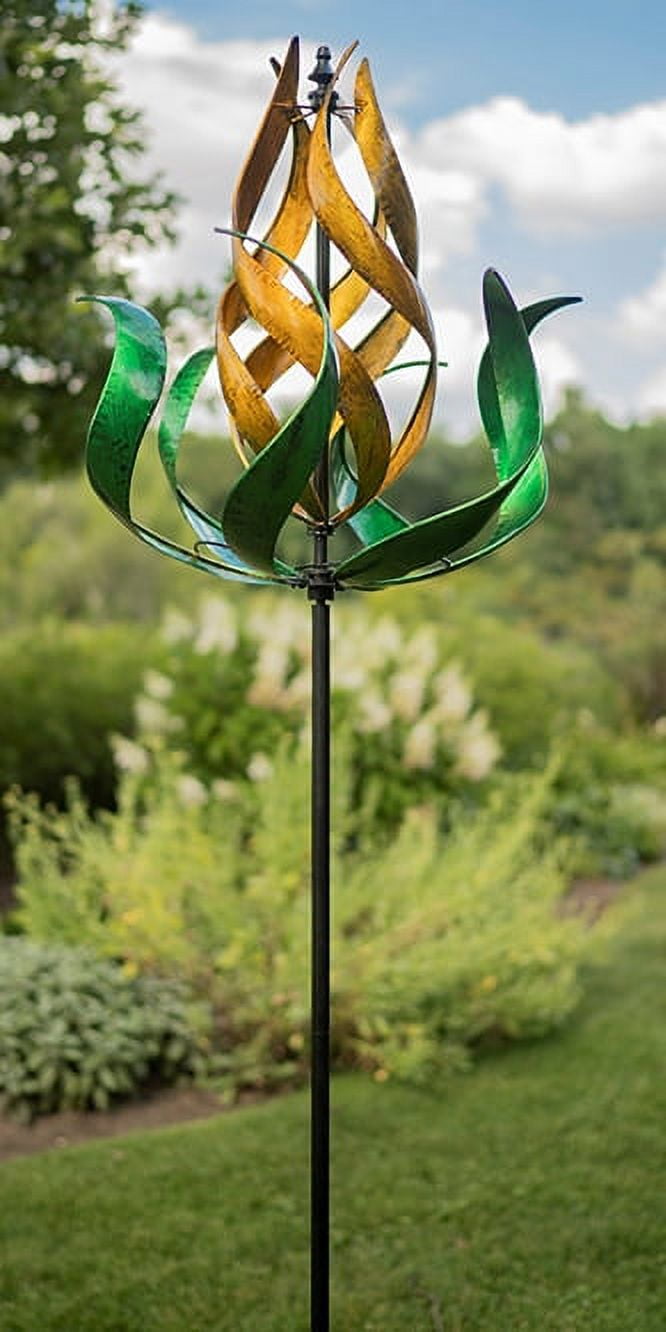 Marshall Kinetic Golden Flame Vertical Spinner, Green/Yellow - Walmart.com