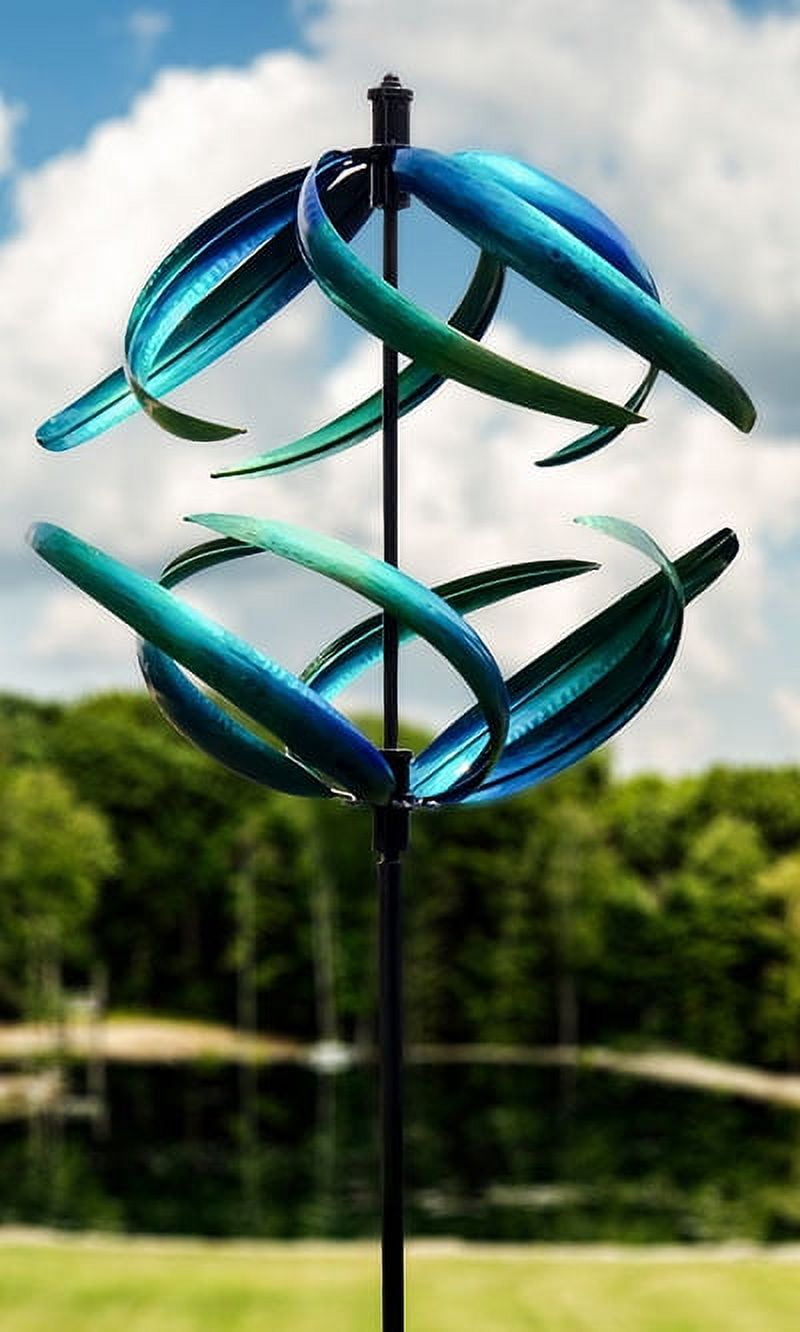 Marshall Kinetic Sphere Wind Spinner, Caribbean, 82"H - Walmart ...