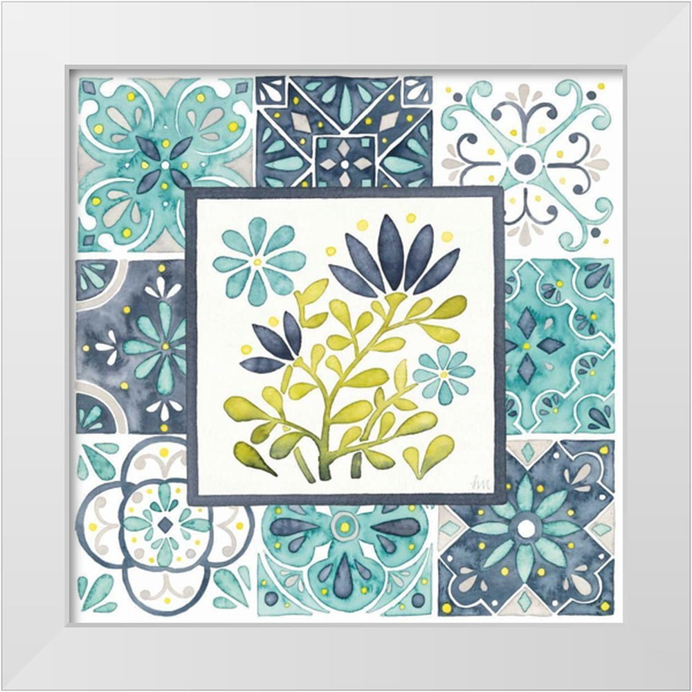 Marshall, Laura 15x15 White Modern Wood Framed Museum Art Print Titled - Garden Getaway ...