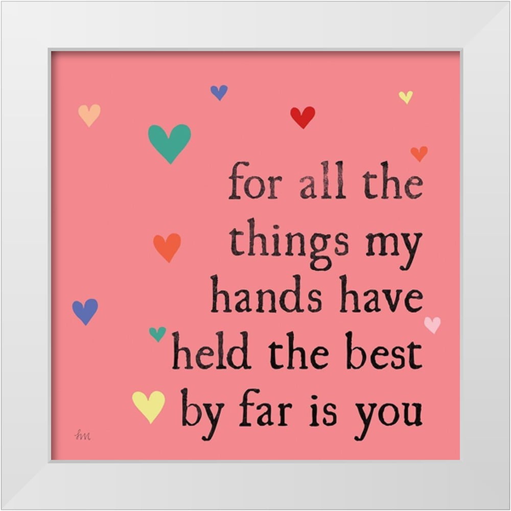 Marshall, Laura 15x15 White Modern Wood Framed Museum Art Print Titled - Simple Romance II ...