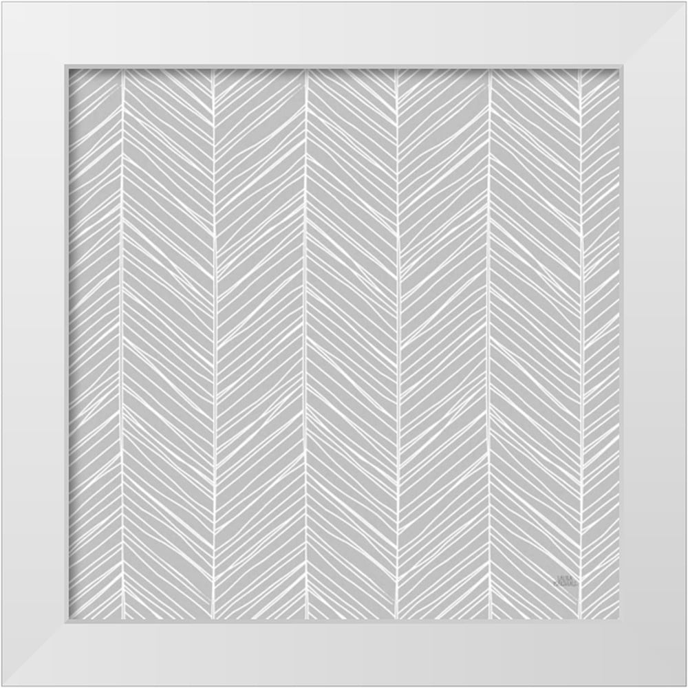 Marshall, Laura 15x15 White Modern Wood Framed Museum Art Print Titled - Spring Blooms Pattern ...