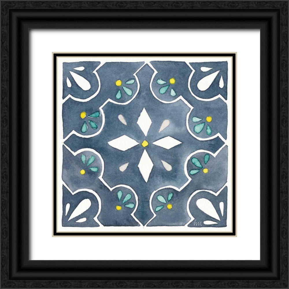 Marshall, Laura 26x26 Black Ornate Wood Framed with Double Matting ...