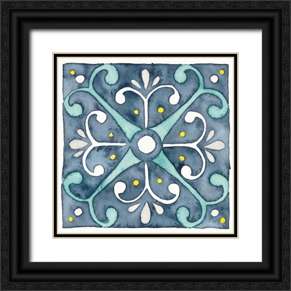 Marshall, Laura 26x26 Black Ornate Wood Framed with Double Matting ...